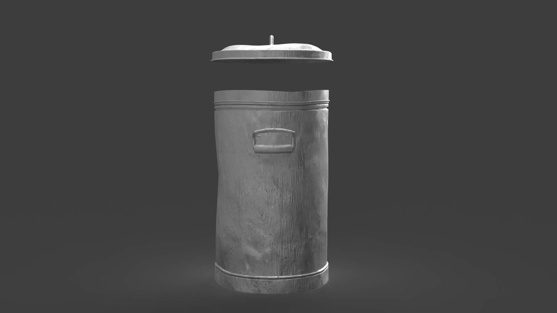 Trash Can Game Ready - 3D Model by muharremadk