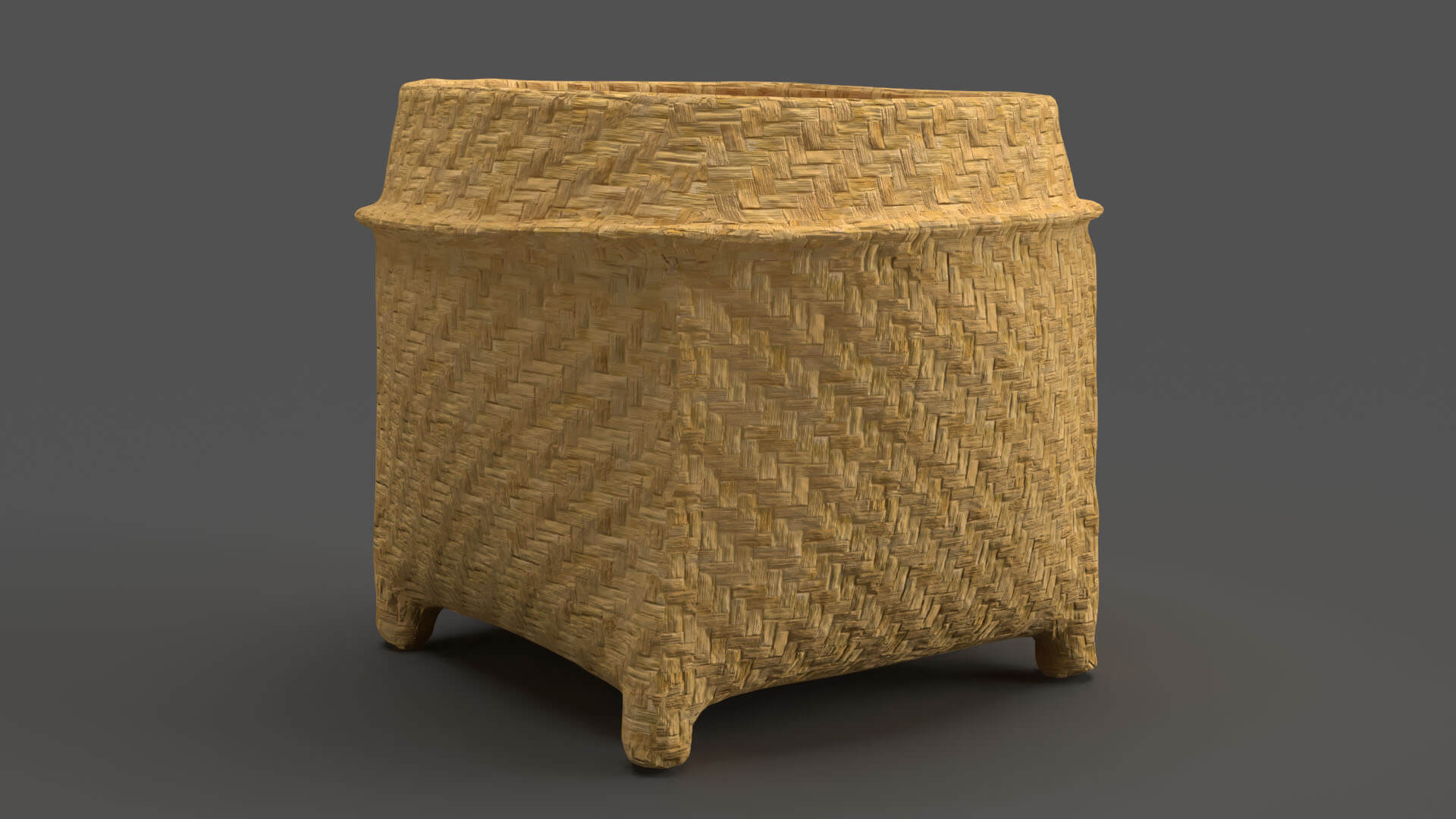 Wicker Basket - 3D Model by muharremadk
