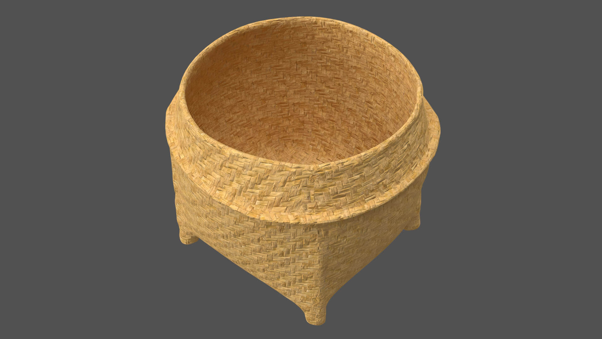 Wicker Basket - 3D Model by muharremadk