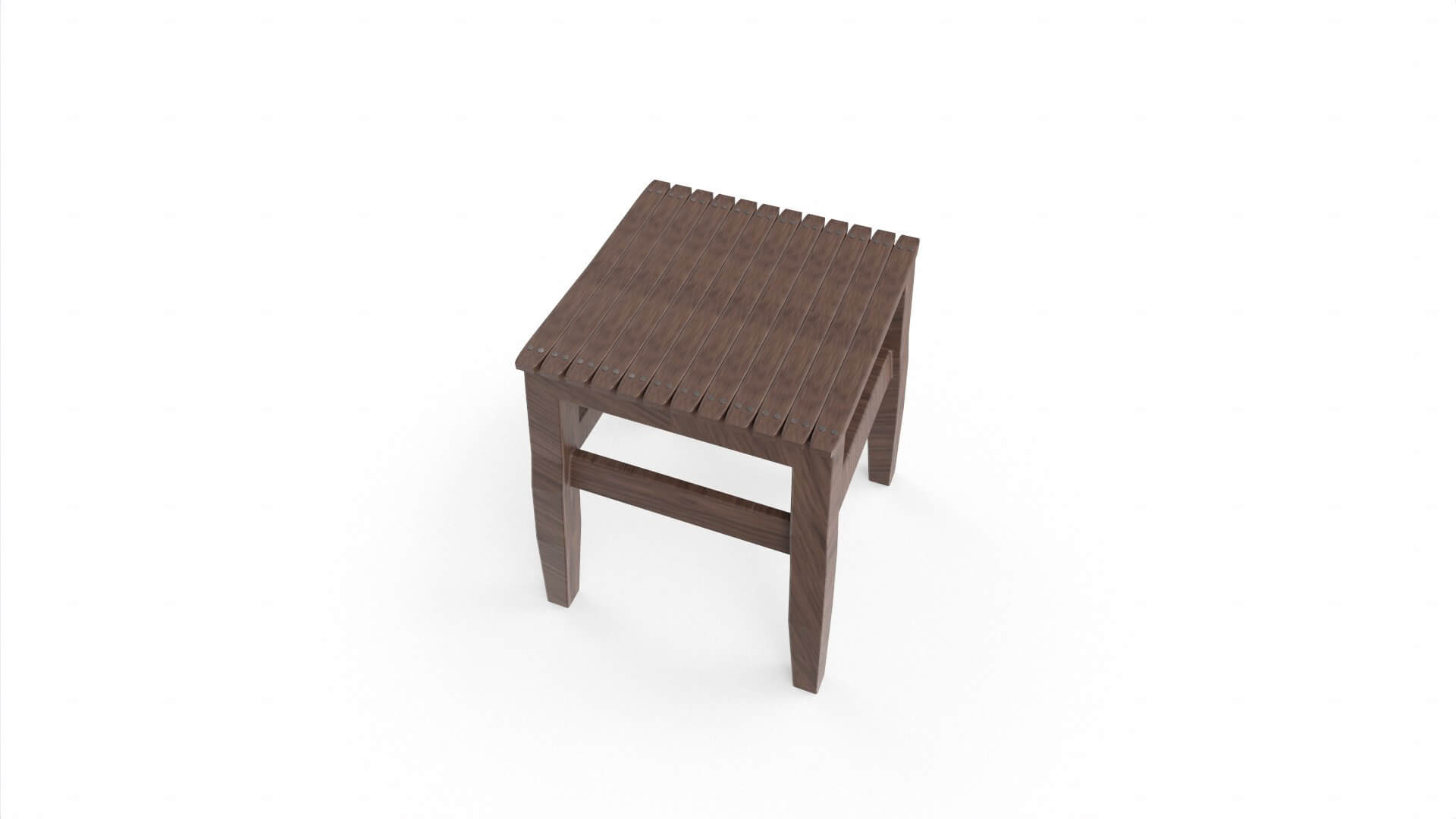 Wooden Stool - 3D Model by muharremadk