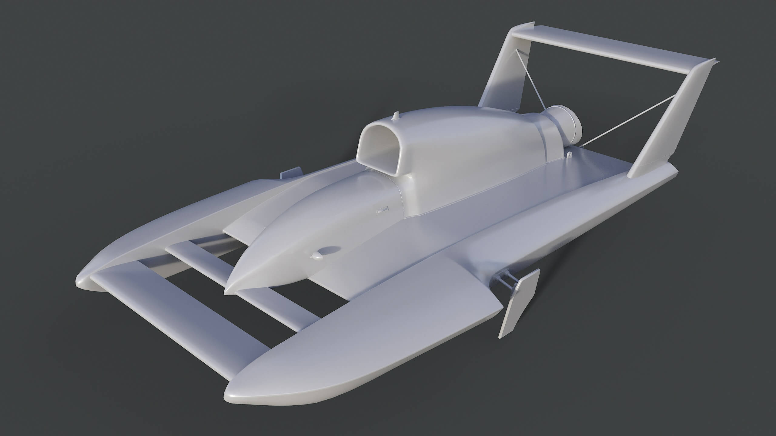 Hydroplane Racing Boat Number 88 - 3D Model by Murica