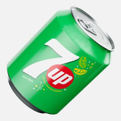 7 Up Cans 250ml - 3D Model by murtazaboyraz