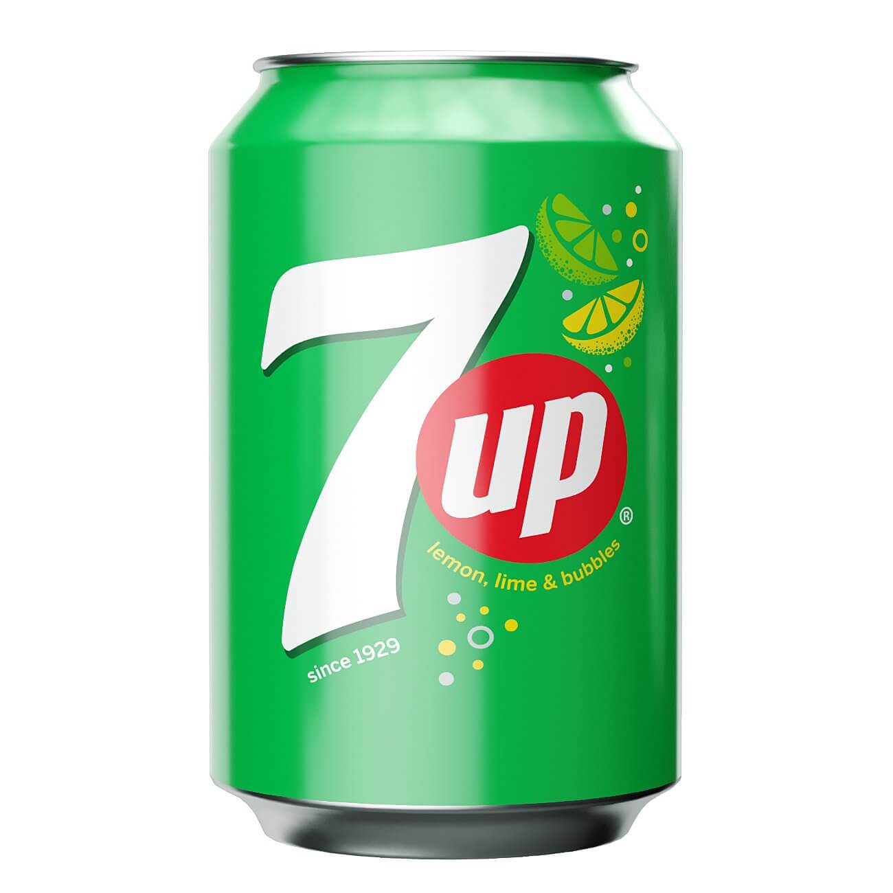 7 Up Cans 330ml - 3D Model by murtazaboyraz