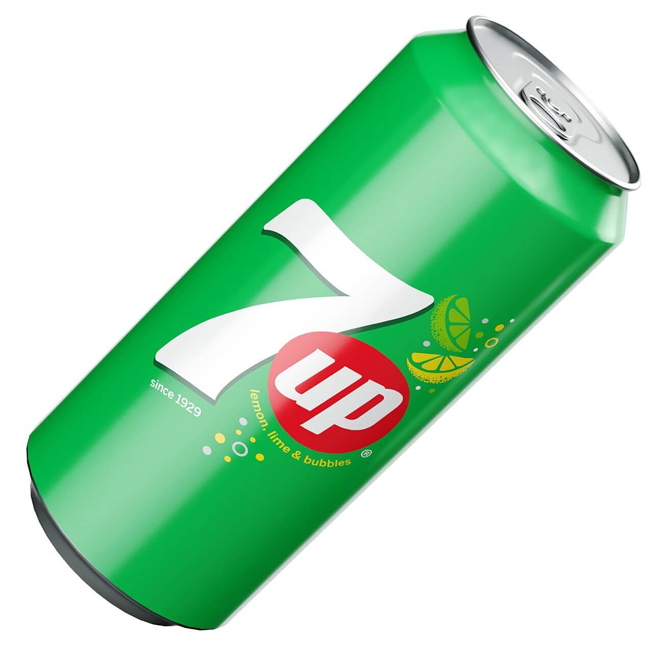 7 Up Cans 500ml - 3D Model by murtazaboyraz