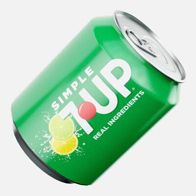 7 Up Simple Can 250ml - 3D Model by murtazaboyraz