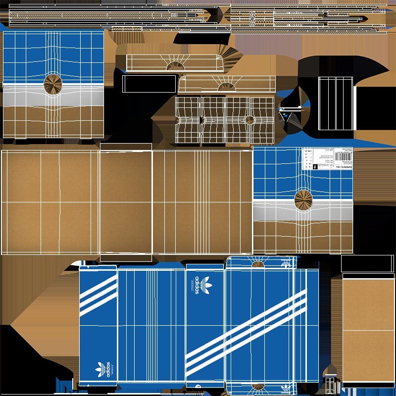 Adidas Shoe Box 001 - 3D Model by murtazaboyraz