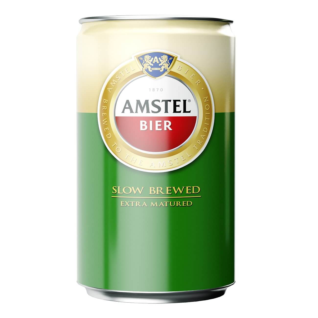 Amstel Bier Beer Can 187ml Slim - 3D Model by murtazaboyraz