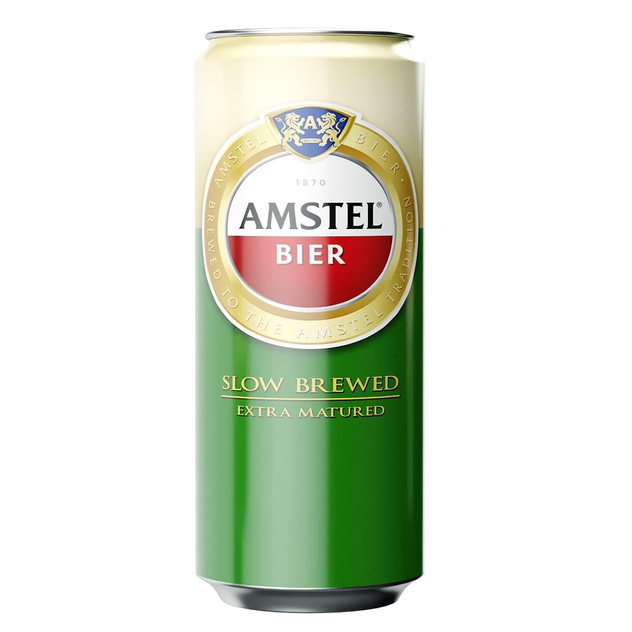 Amstel Bier Beer Can 355ml Sleek - 3D Model by murtazaboyraz