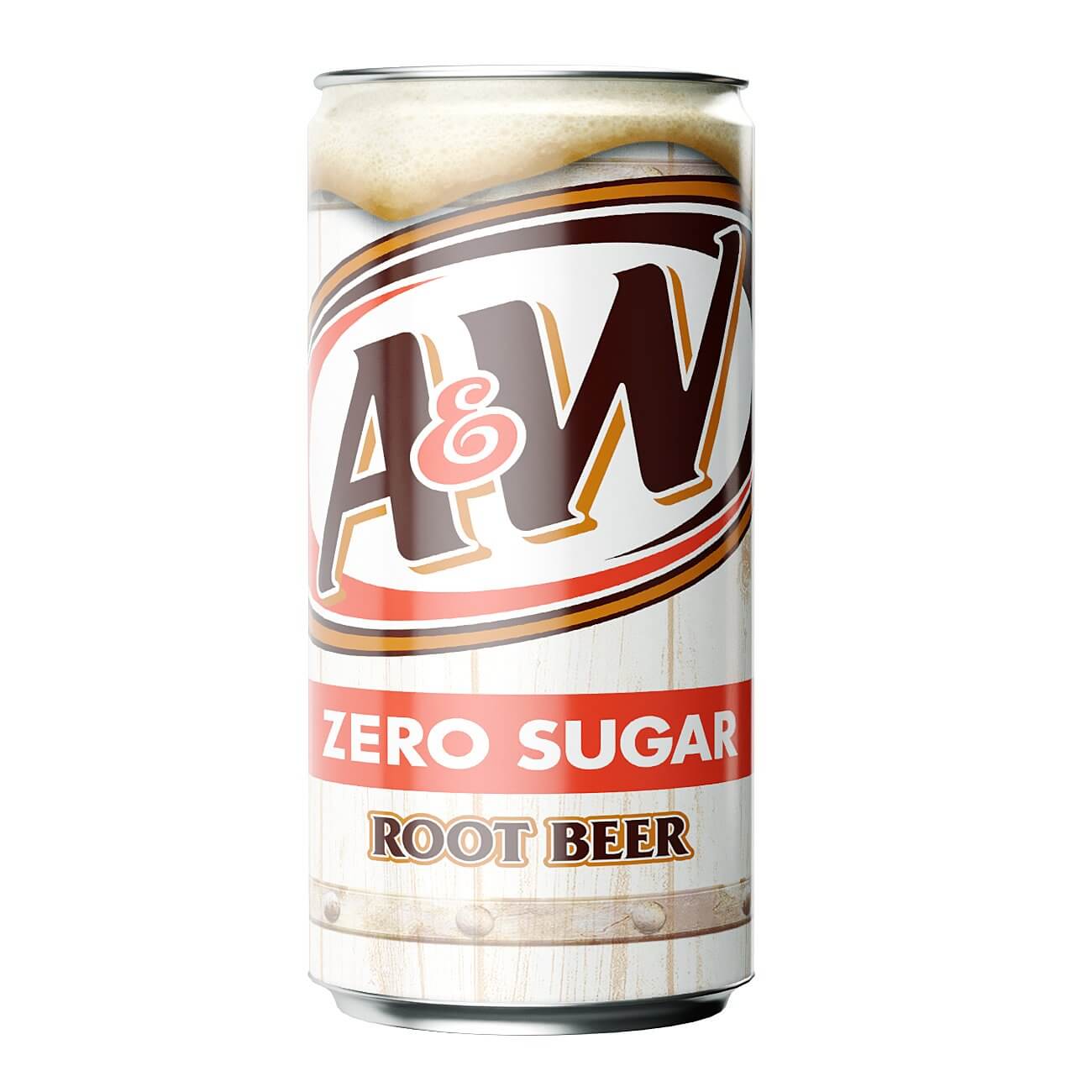 A&W Root Beer Zero 250ml Slim - 3D Model by murtazaboyraz
