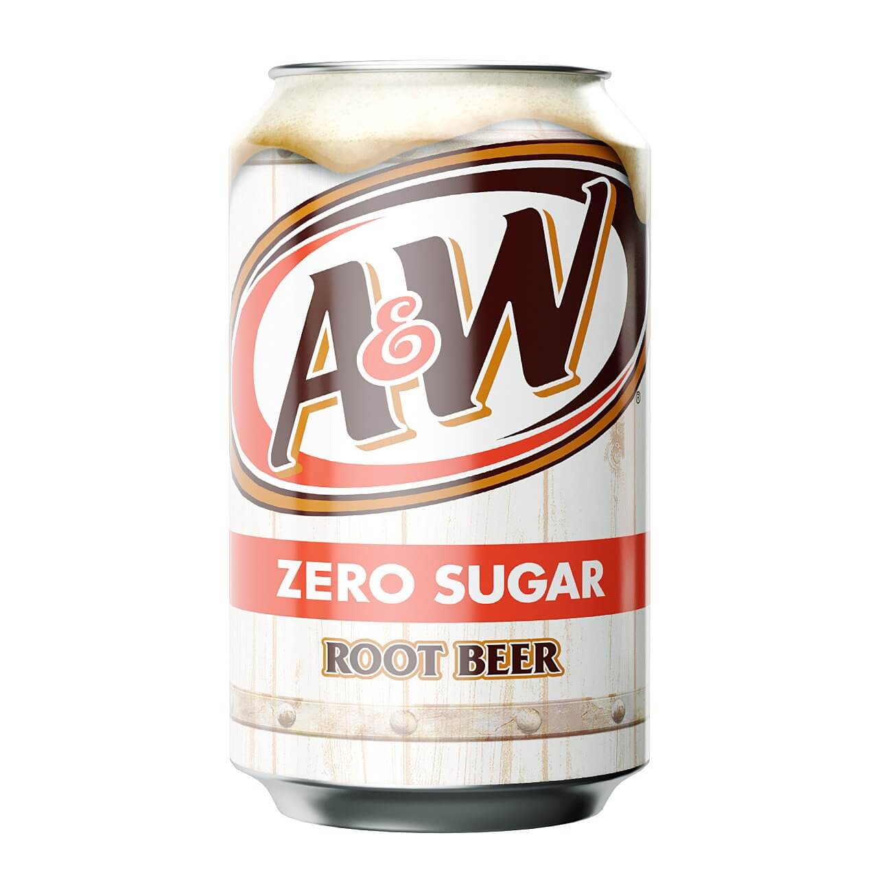 A&W Root Beer Zero 355ml - 3D Model by murtazaboyraz