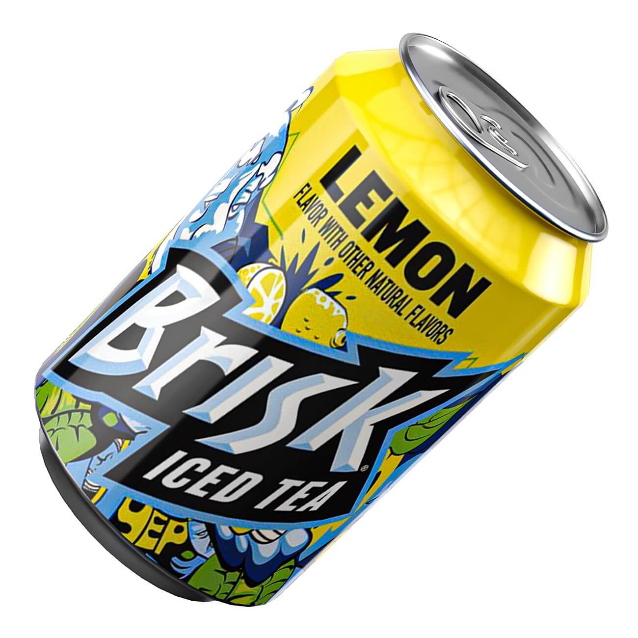 Brisk Iced Tea Cans 330ml - 3D Model by murtazaboyraz