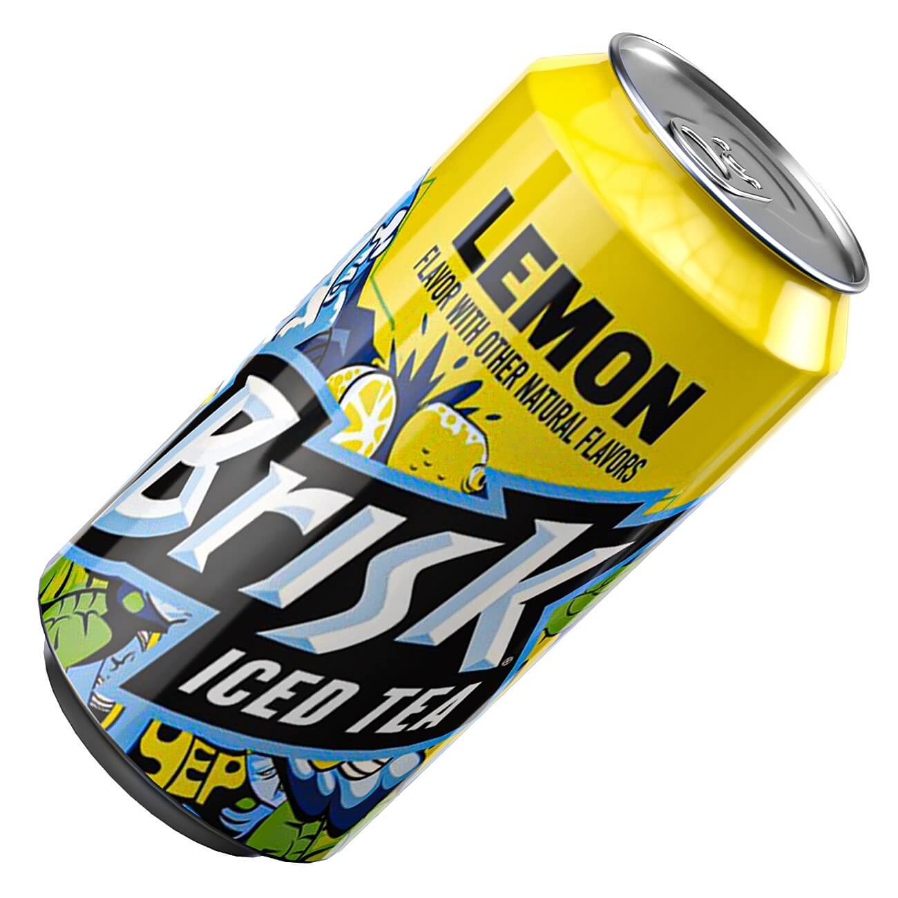 Brisk Iced Tea Cans 440ml - 3D Model by murtazaboyraz