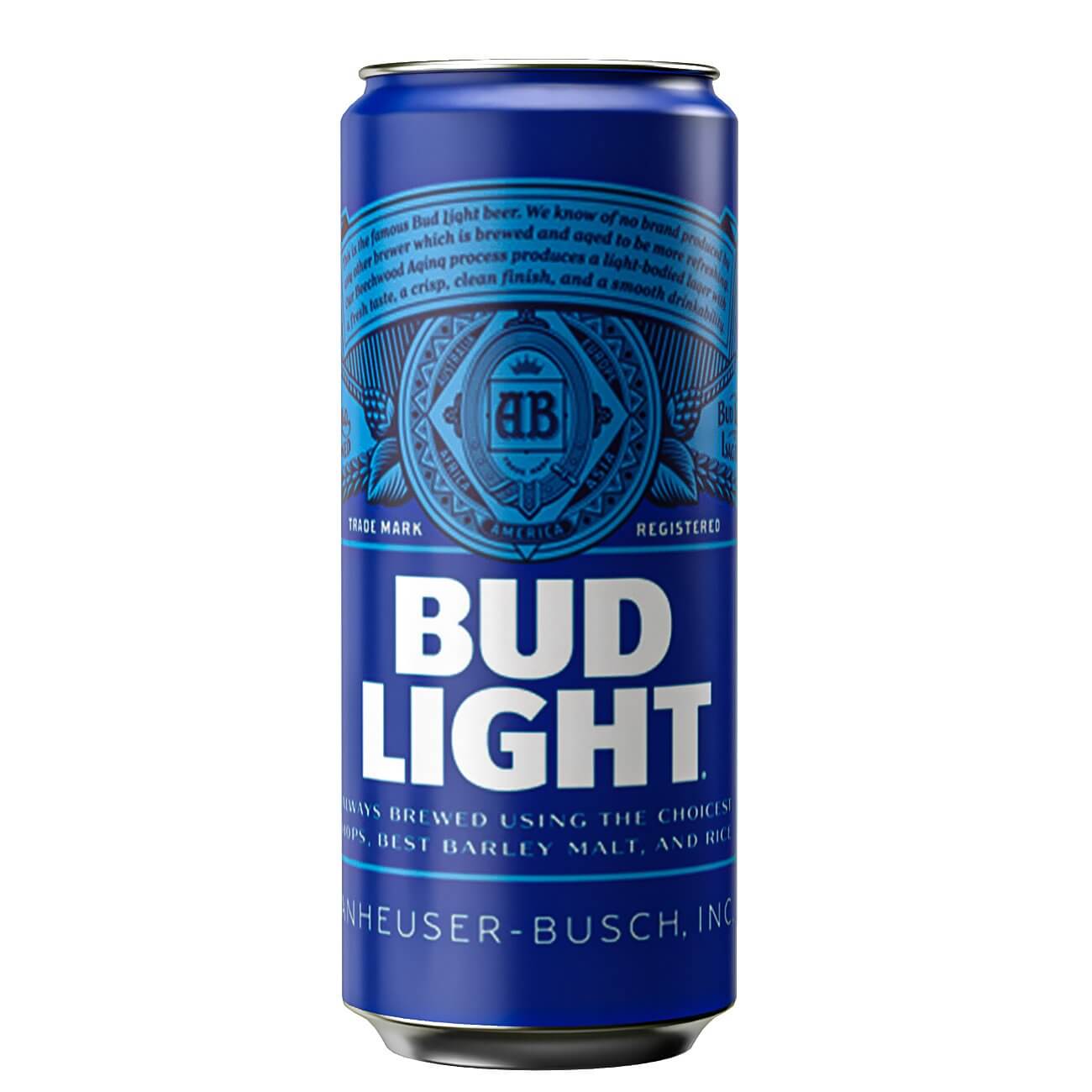 Bud Light Beer Cans 355ml Sleek - 3D Model by murtazaboyraz