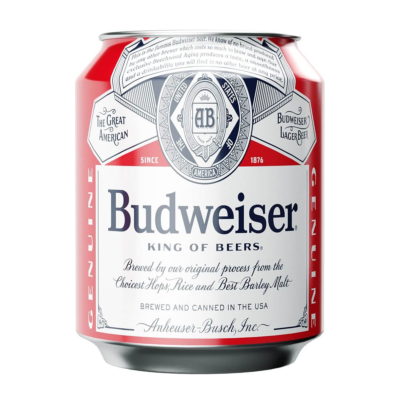 Budweiser Beer Can 250ml - 3D Model by murtazaboyraz