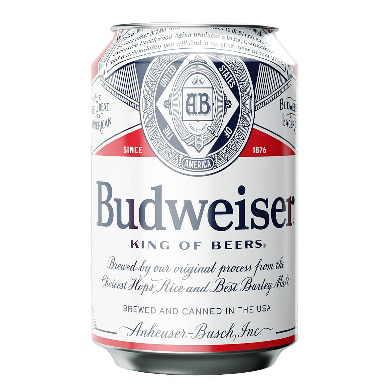 Budweiser Beer Can 330ml - 3D Model by murtazaboyraz
