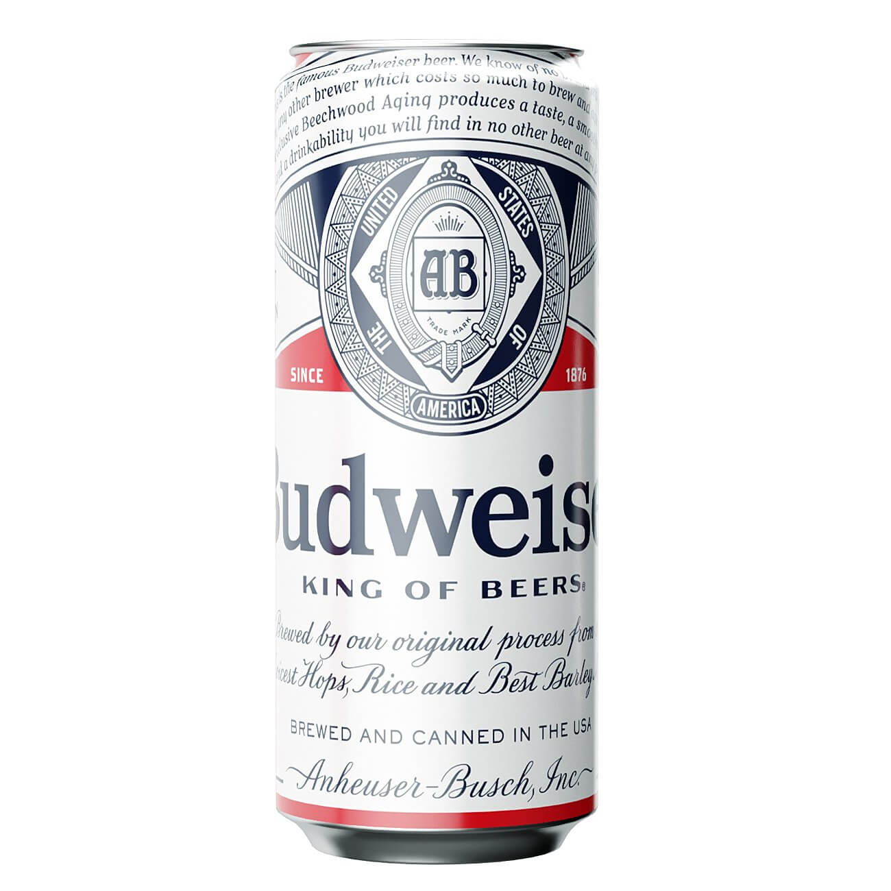 Budweiser Beer Can 355ml Sleek - 3D Model by murtazaboyraz