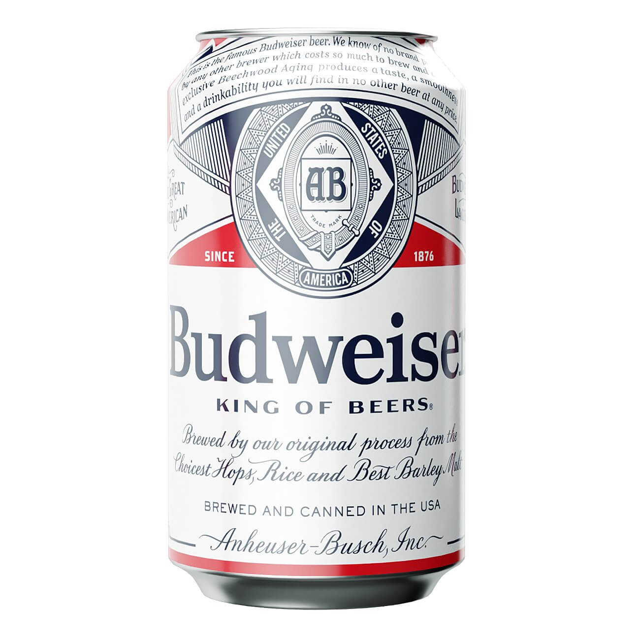 Budweiser Beer Can 375ml - 3D Model by murtazaboyraz