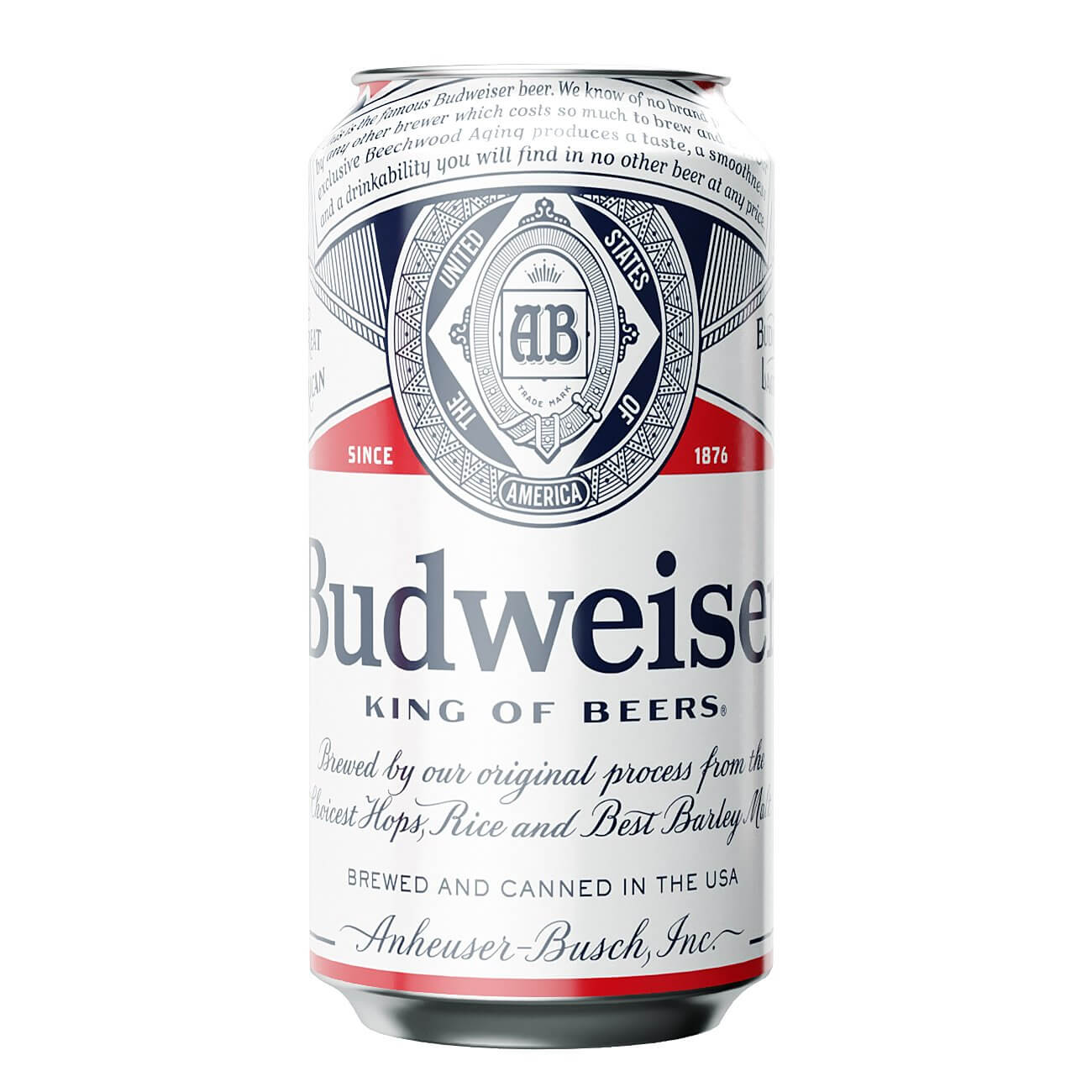Budweiser Beer Can 440ml - 3D Model by murtazaboyraz