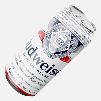 Budweiser Beer Can 473ml - 3D Model by murtazaboyraz
