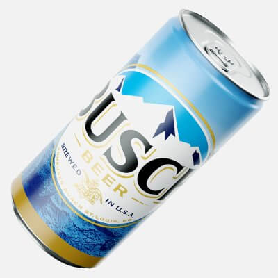 Busch Beer Can 250ml Slim - 3D Model by murtazaboyraz