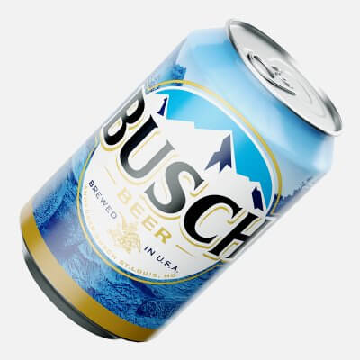 Busch Beer Can 330ml - 3D Model by murtazaboyraz