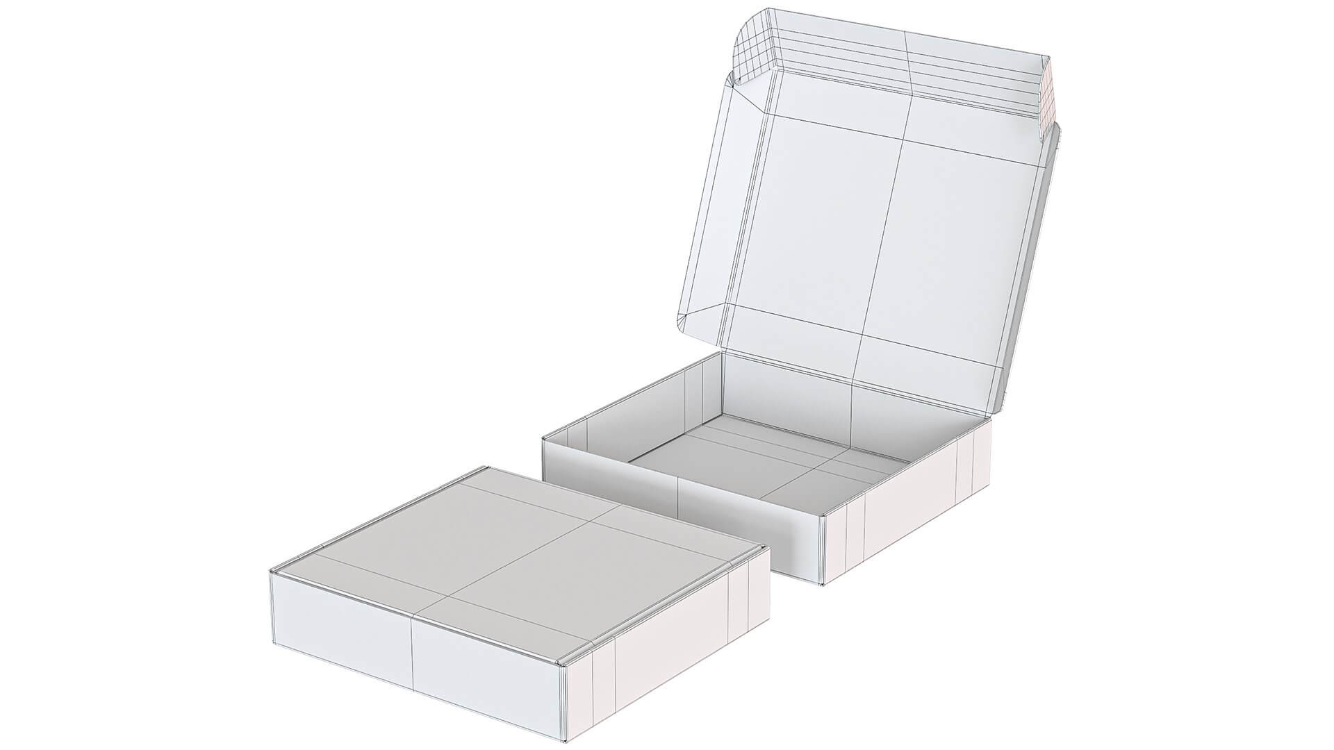 Cardboard Box FEFCO0427 - 004 3D Model by murtazaboyraz