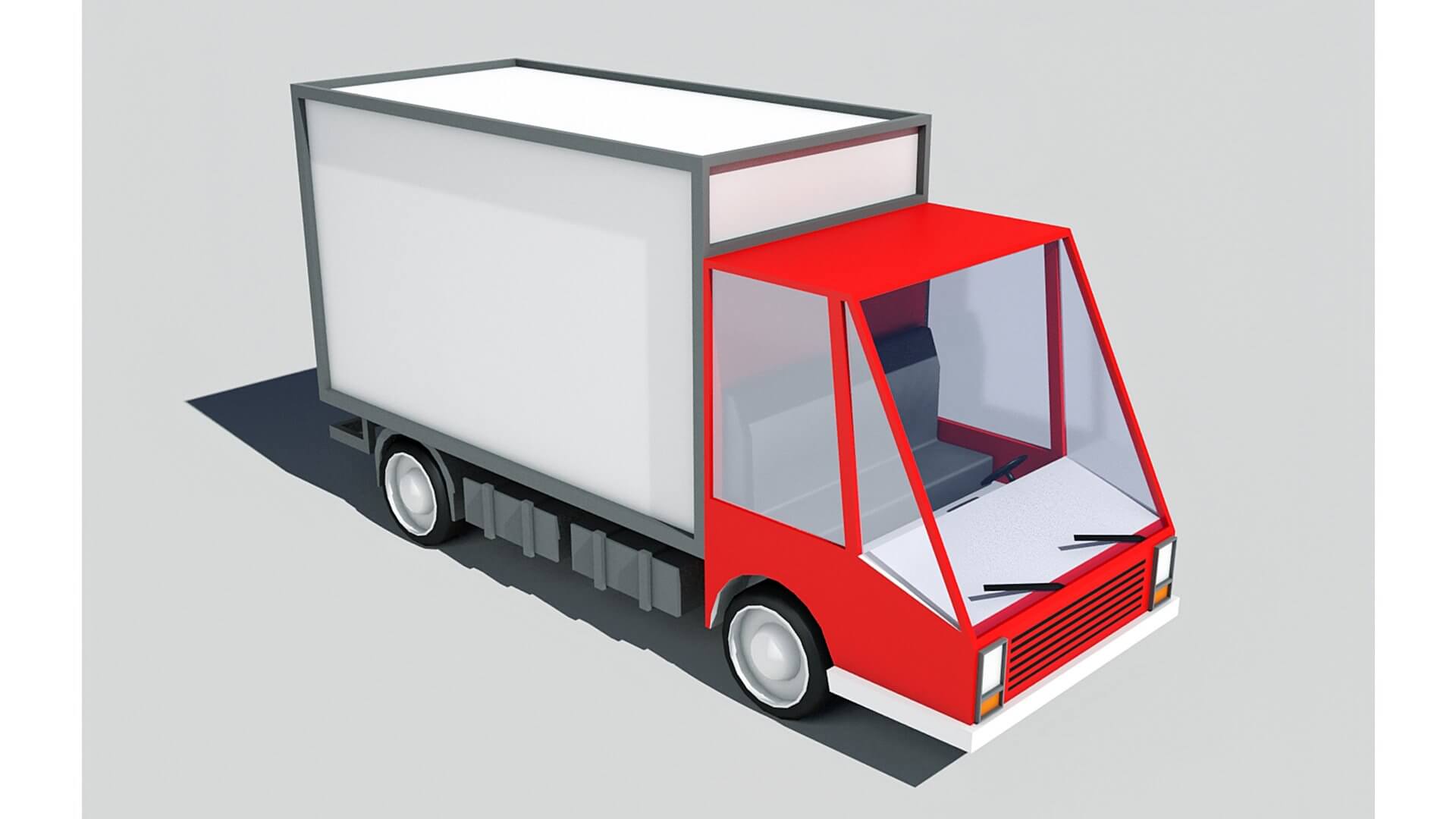 Cartoon Truck - 3D Model by murtazaboyraz