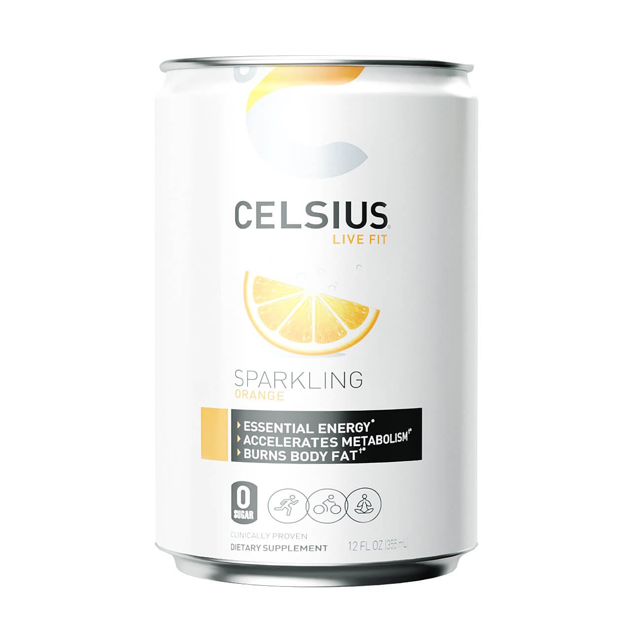 Celsius Sparkling Orange Energy Drink Can 163ml Slim - 3D Model by ...