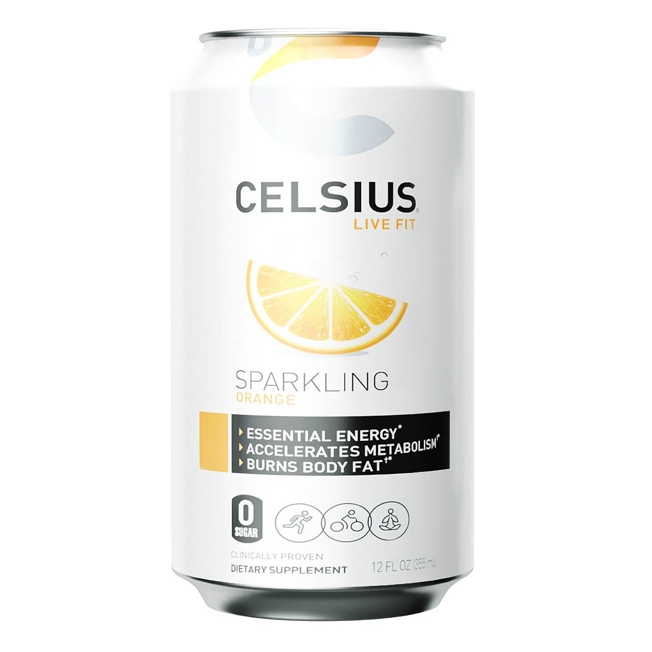 Celsius Sparkling Orange Energy Drink Can 375ml - 3D Model by murtazaboyraz