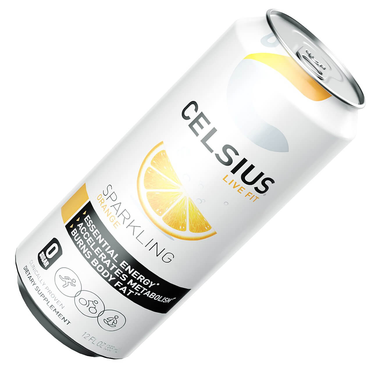 Celsius Sparkling Orange Energy Drink Can 473ml - 3D Model by murtazaboyraz