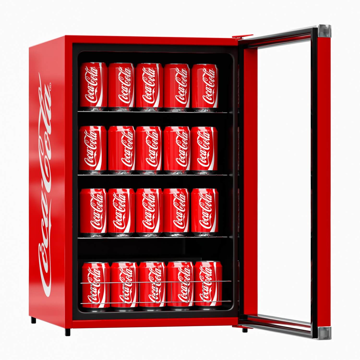 Coca-Cola Beverage Refrigerator 3D Model by murtazaboyraz
