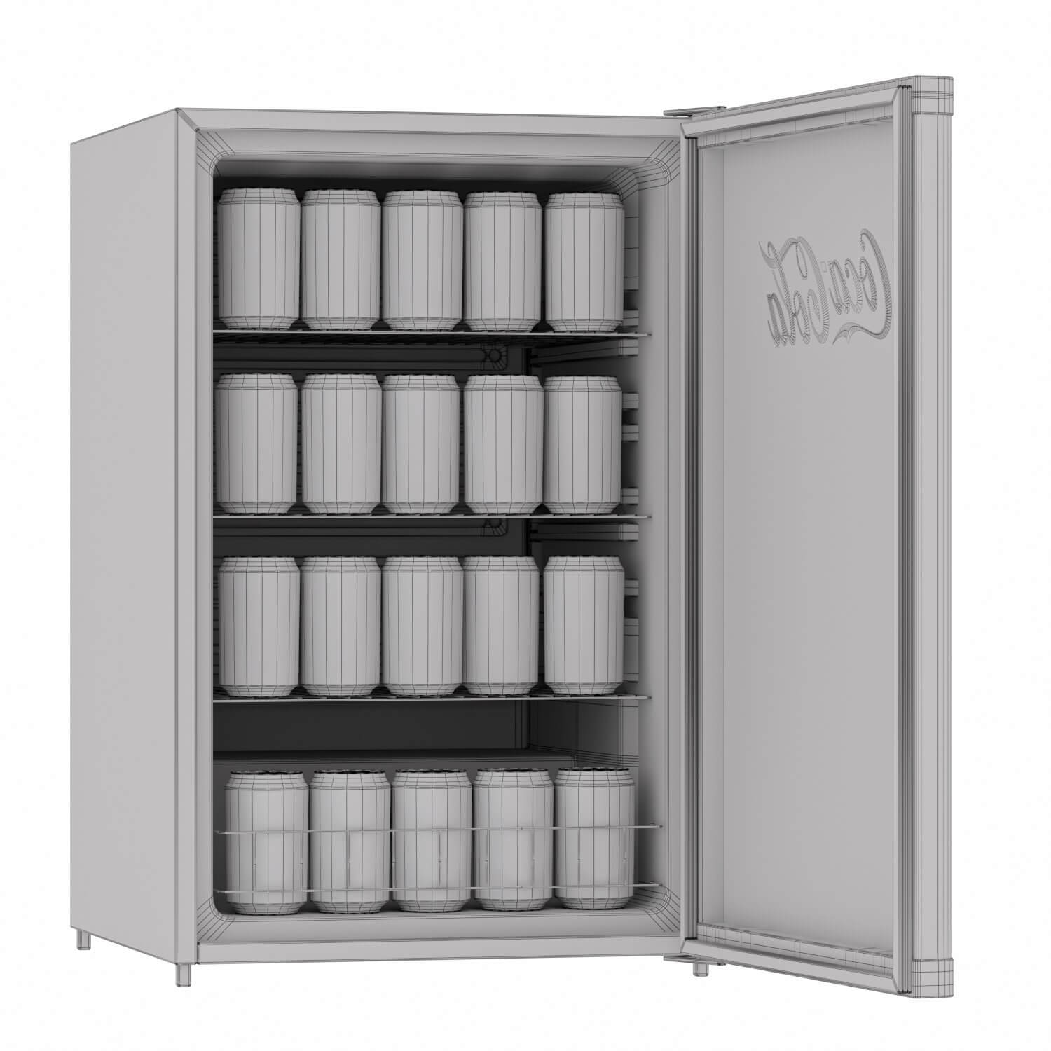 Coca-Cola Beverage Refrigerator 3D Model by murtazaboyraz