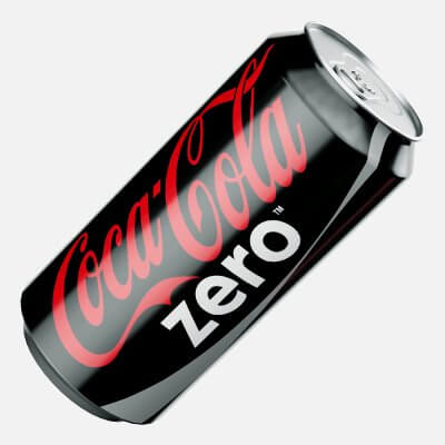 Coca-Cola Zero Cans 473ml 3D Model by murtazaboyraz