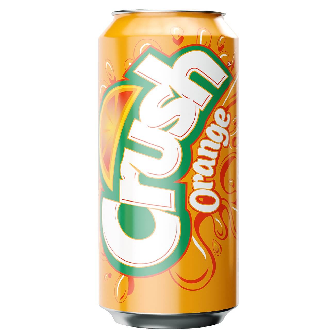 Crush Orange Soda Can 473ml - 3D Model by murtazaboyraz