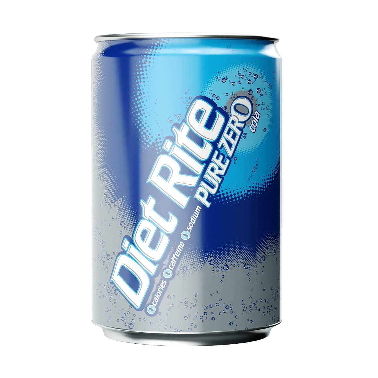 Diet Rite Pure Zero Diet Cola Soda 163ml Slim - 3D Model by murtazaboyraz
