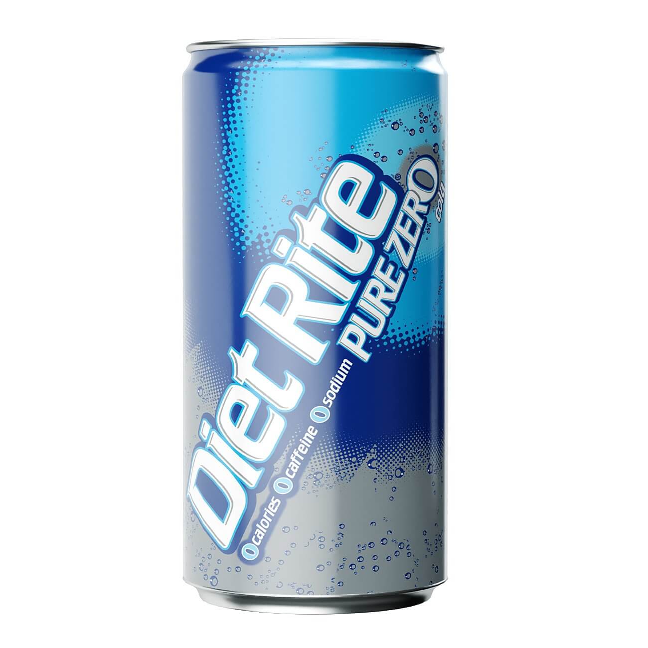 Diet Rite Pure Zero Diet Cola Soda 250ml Slim - 3D Model by murtazaboyraz