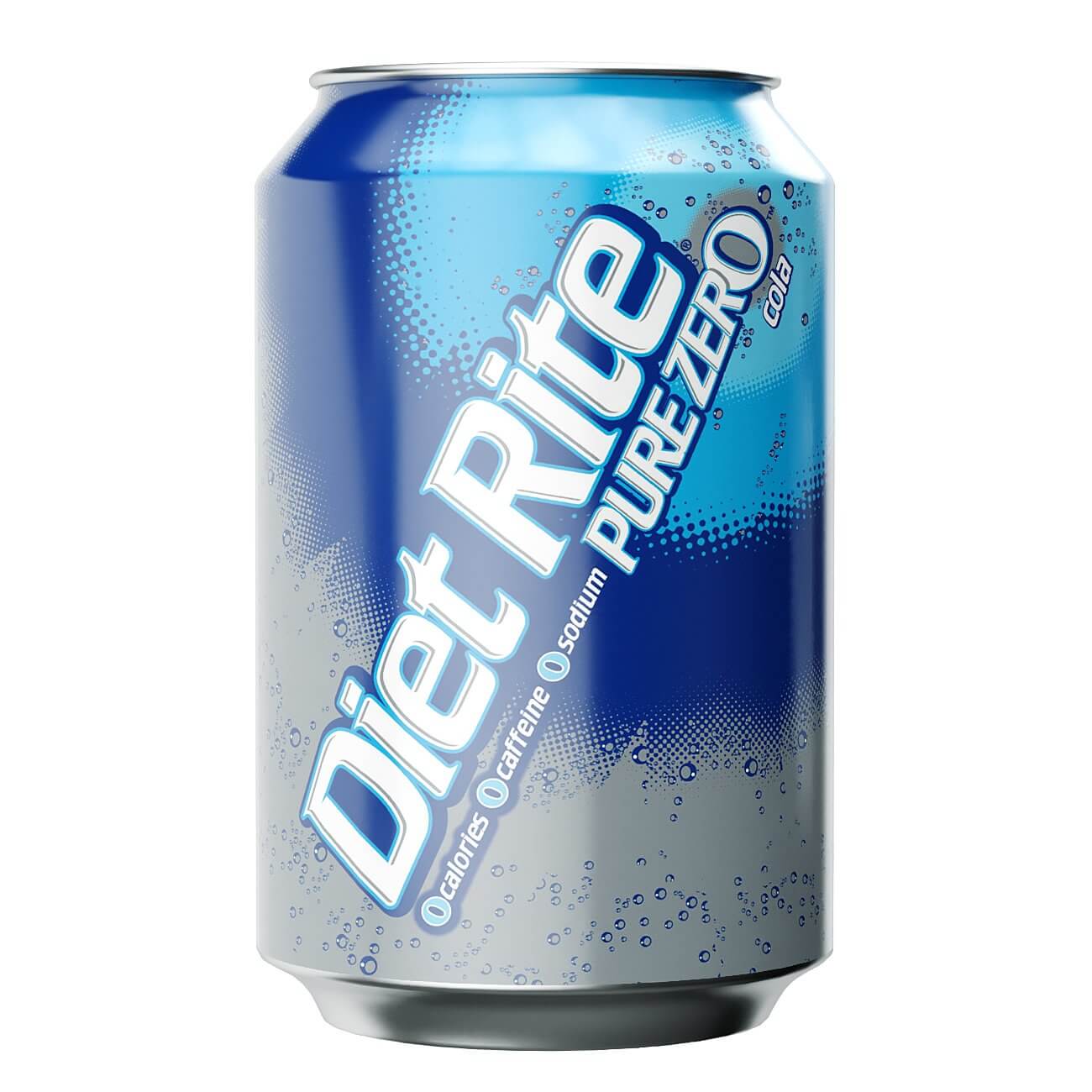Diet Rite Pure Zero Diet Cola Soda 330ml - 3D Model by murtazaboyraz