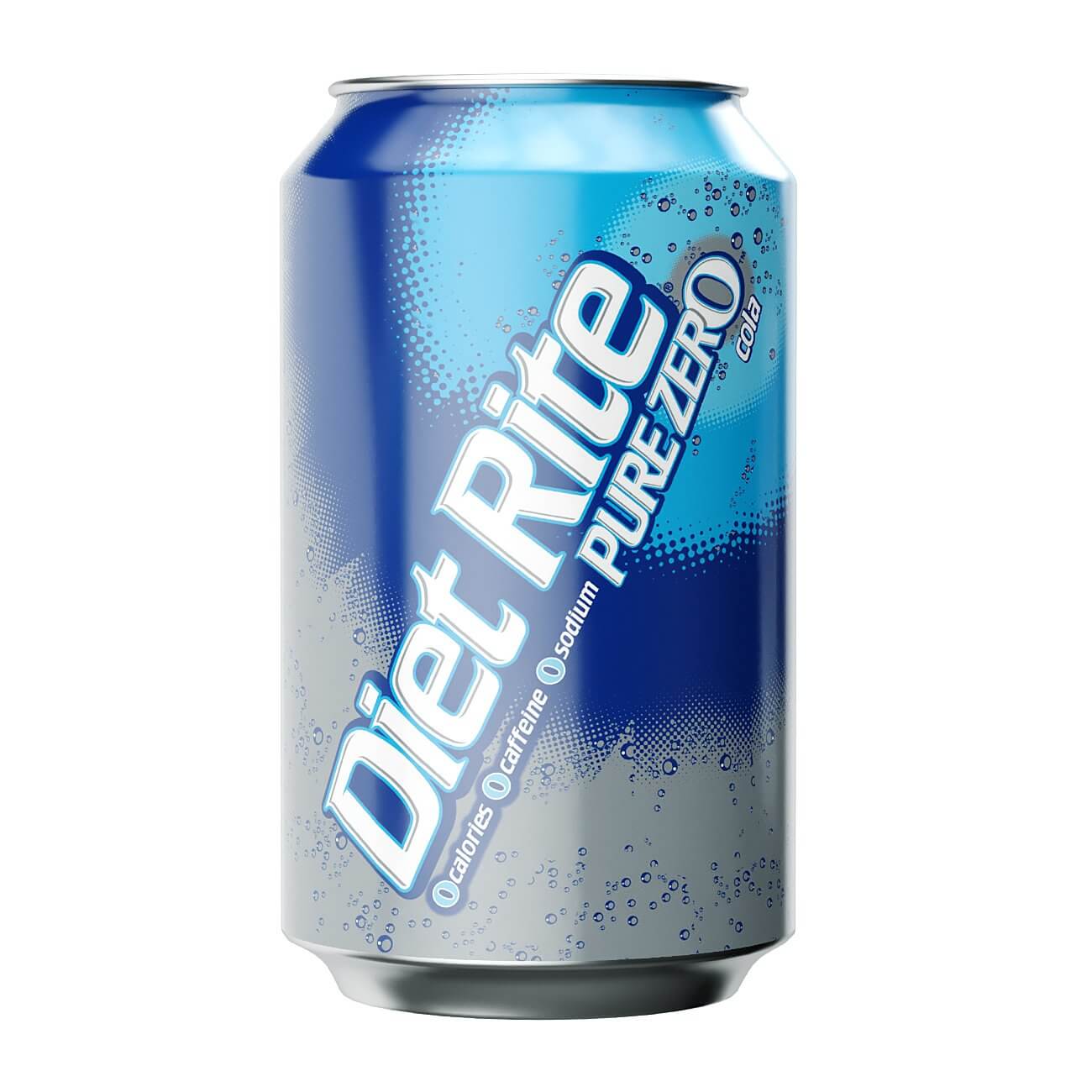 Diet Rite Pure Zero Diet Cola Soda 355ml - 3D Model by murtazaboyraz