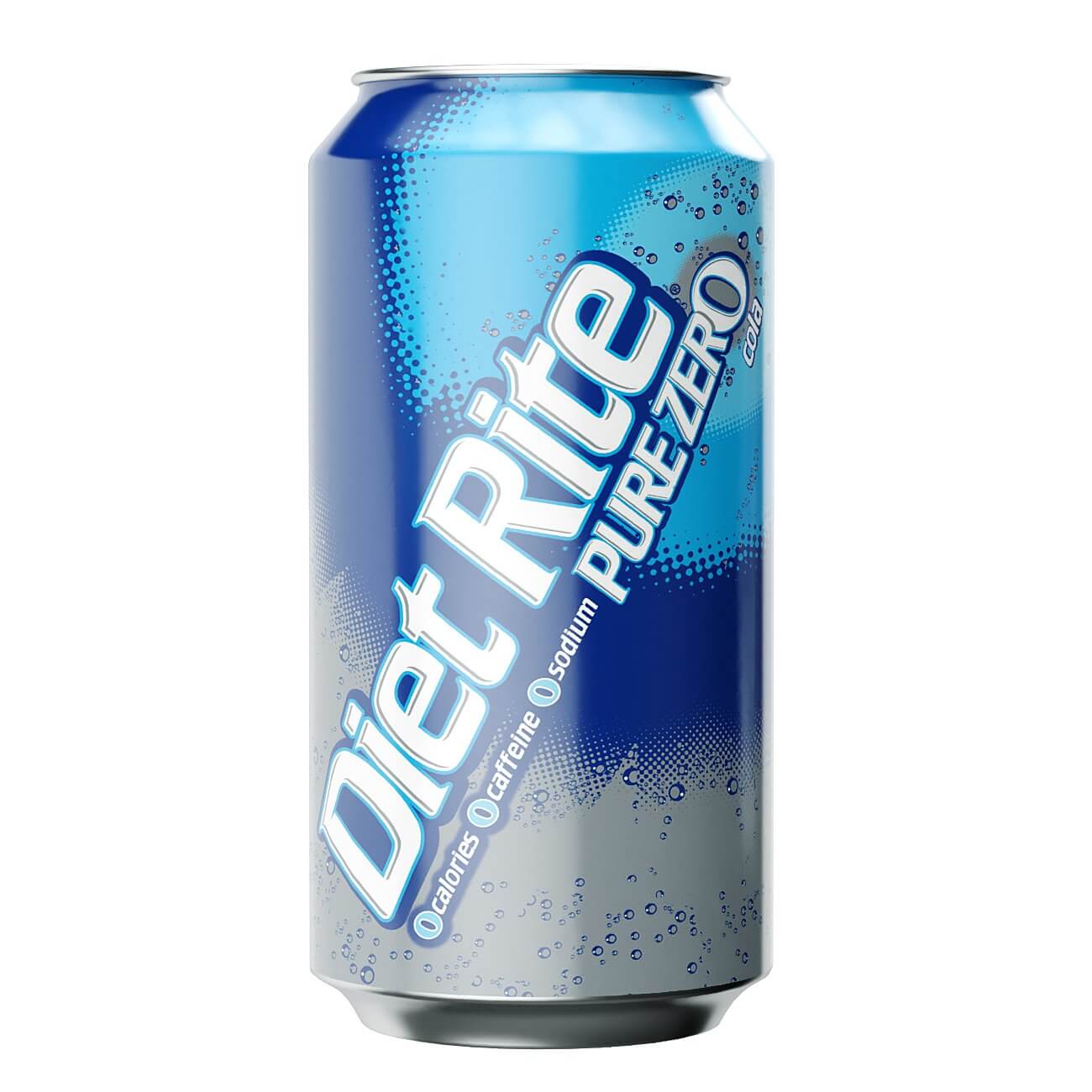 Diet Rite Pure Zero Diet Cola Soda 440ml - 3D Model by murtazaboyraz