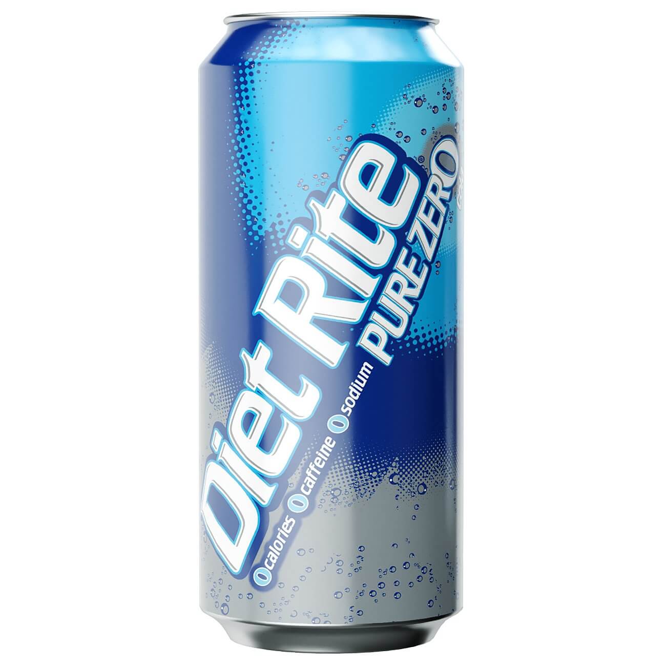 Diet Rite Pure Zero Diet Cola Soda 500ml - 3D Model by murtazaboyraz