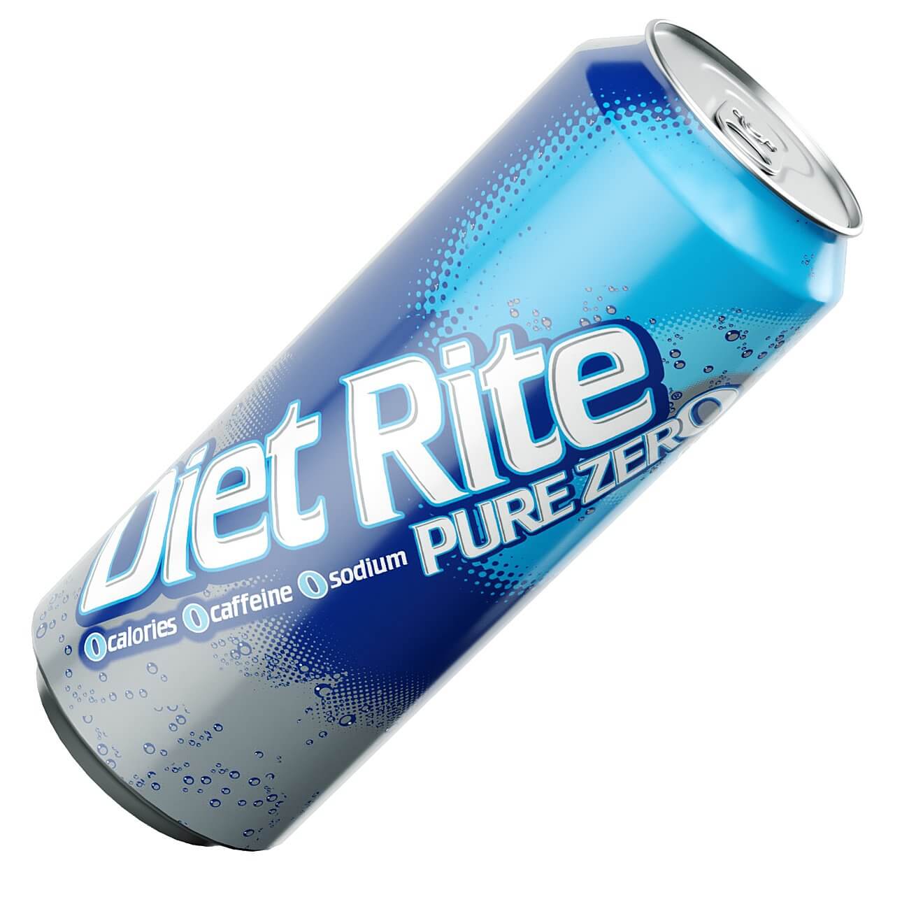 Diet Rite Pure Zero Diet Cola Soda 568ml - 3D Model by murtazaboyraz