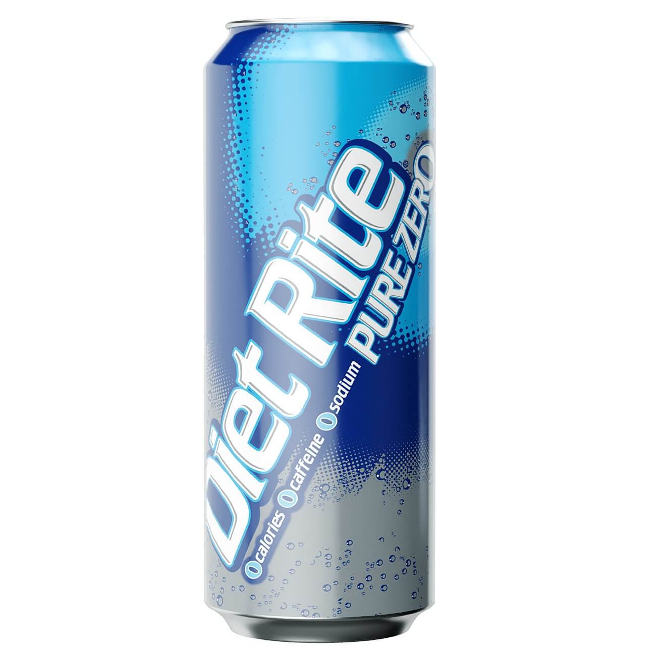 Diet Rite Pure Zero Diet Cola Soda 568ml - 3D Model by murtazaboyraz