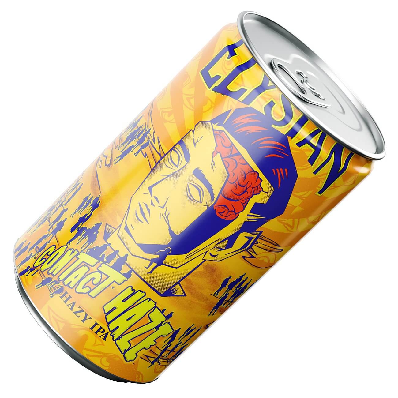 Elysian Contact Haze Hazy IPA Can 187ml Slim - 3D Model by murtazaboyraz