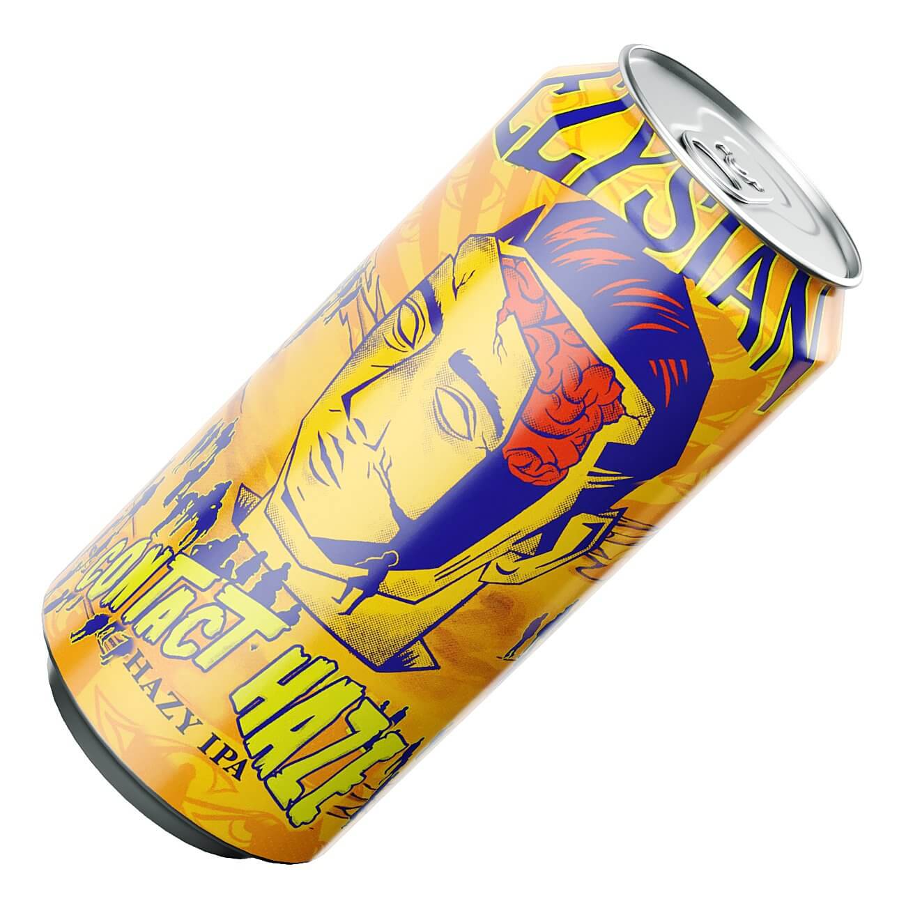 Elysian Contact Haze Hazy IPA Can 473ml - 3D Model by murtazaboyraz