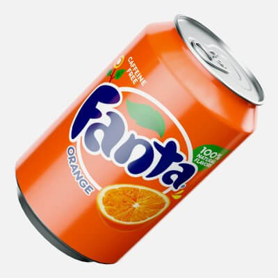 Fanta Cans 330ml - 3D Model by murtazaboyraz