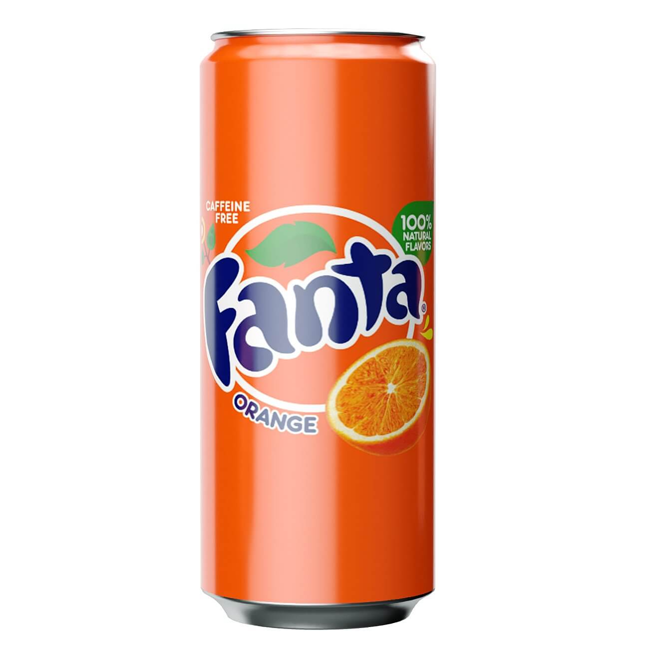 Fanta Cans 355ml Sleek - 3D Model by murtazaboyraz