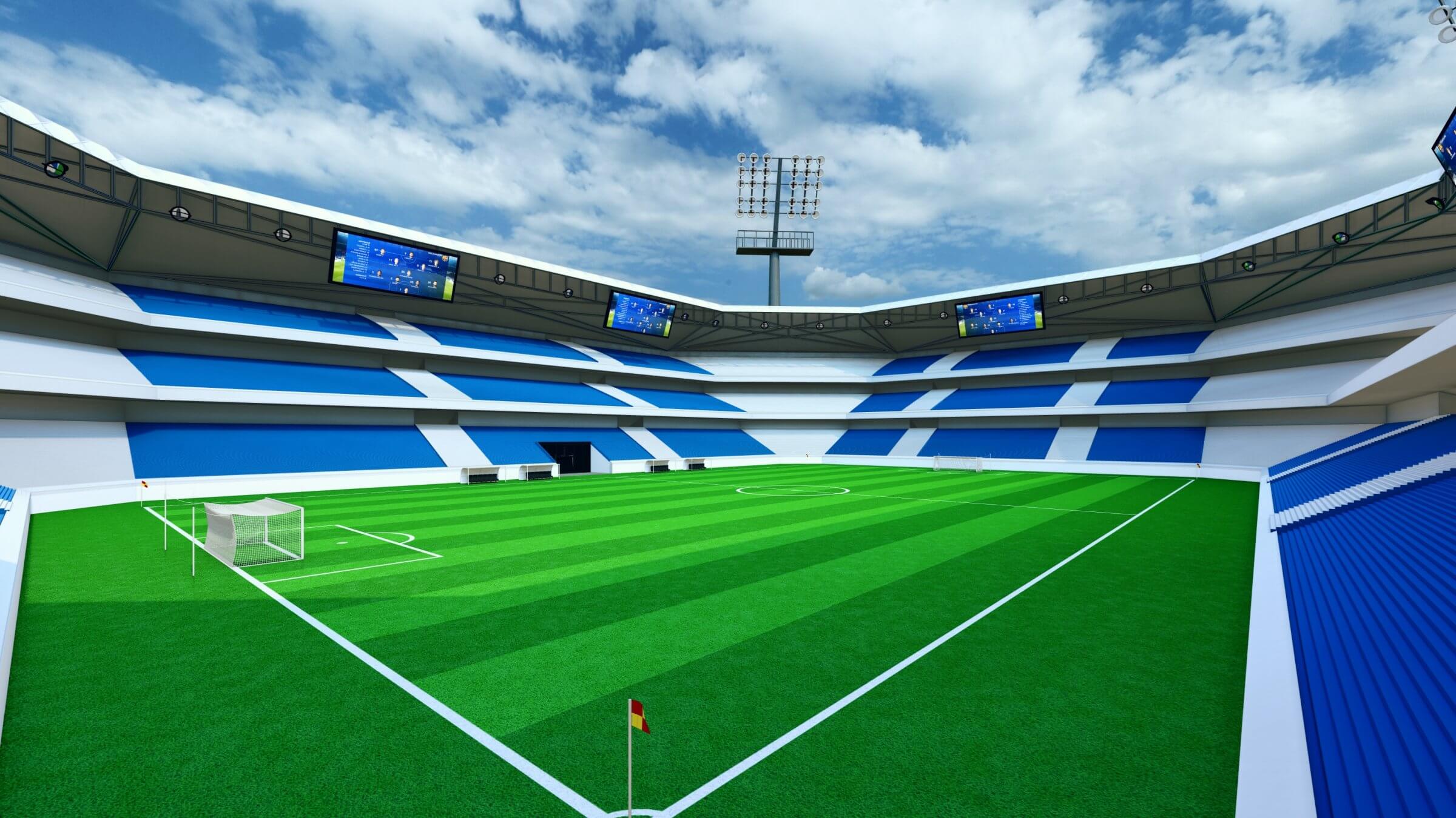 Football Soccer Stadium - 3D Model by murtazaboyraz