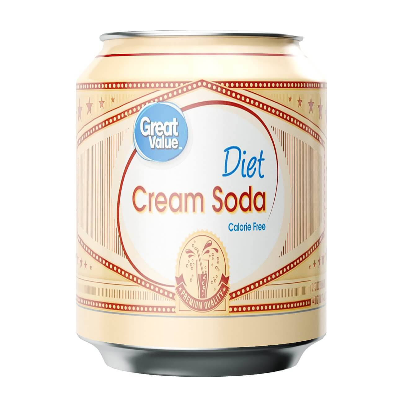 Great Value Cream Soda Can 250ml - 3D Model by murtazaboyraz