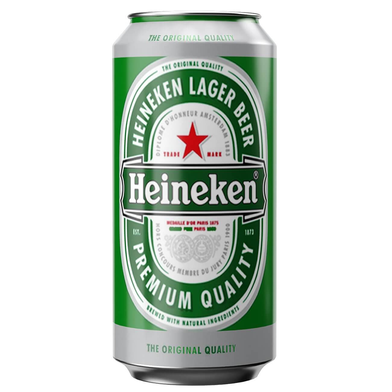 Heineken Beer Can 473ml - 3D Model by murtazaboyraz