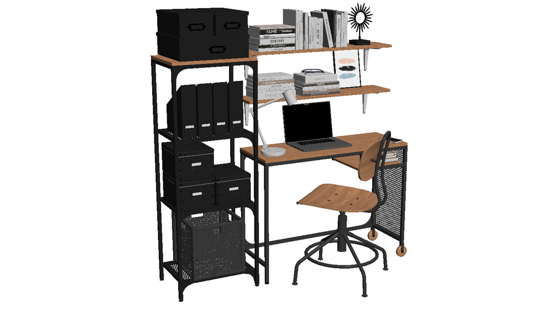 IKEA Office Workplace 02 - 3D Model by murtazaboyraz